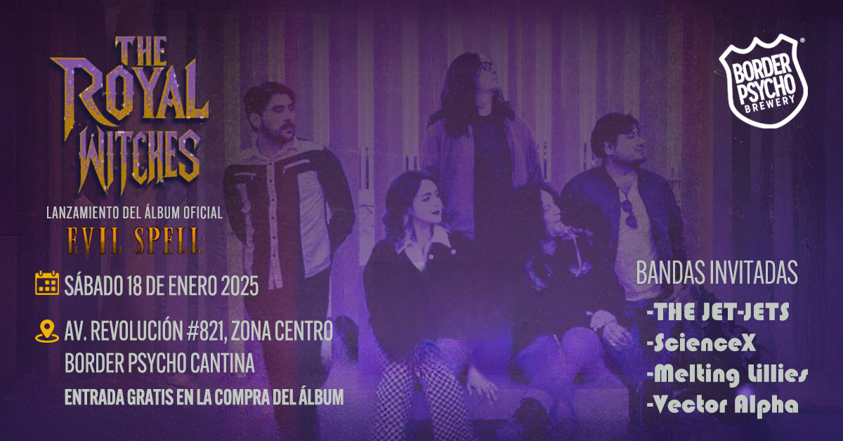 Lanzamiento del album oficial Evil Spell de The Royal Witches Band ...